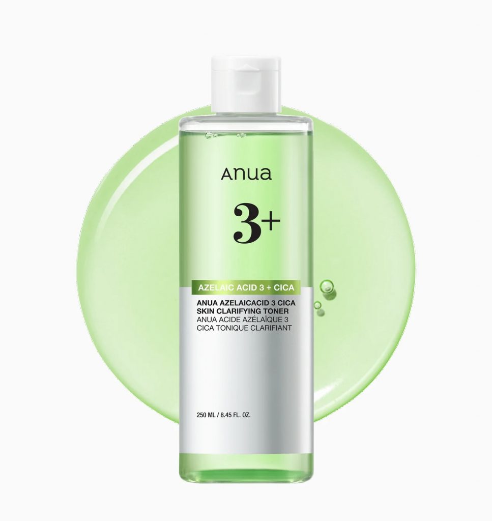 Anua тонер с азелаиновой кислотой и центеллой Azelaic Acid 3% Cica Skin Clarifying Toner ...